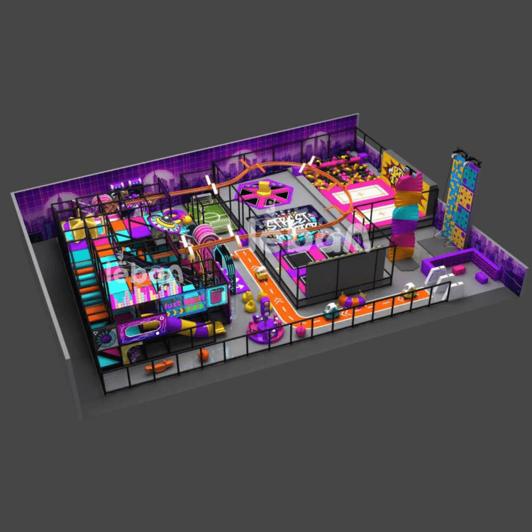 Creative Indoor Playground Setup: Futuristic Design & Interactive Equipment for Kids' Adventure ...